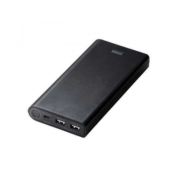 Type-Cポート搭載のノートパソコンやタブレットに充電ができるUSB Power Delivery規格60W出力に対応したモバイルバッテリー。