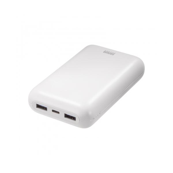 USB Power Delivery（USB PD）規格による最大20Wの出力に対応した、容量20000mAhのモバイルバッテリー。