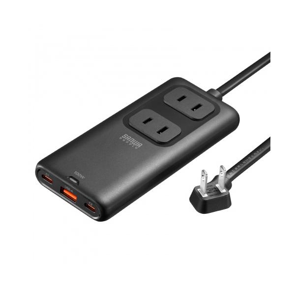 最薄部18mmのスリム設計にGaN技術を搭載した最大PD100W対応電源タップ。