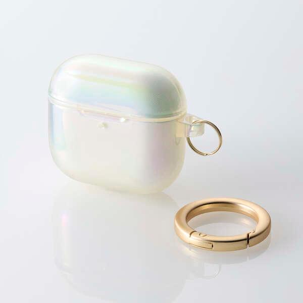 ケース全体がオーロラに輝く、&amp;meシリーズのAirPods (第4世代)用ソフトケースです。光の入り方や見る角度によって色合いが変化する華やかなオーロラケースとシンプルなシルバーのカラビナで、持ち運ぶ際にコーディネートのアクセントと...