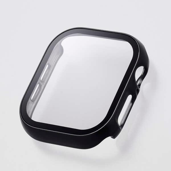 艶やかで透明度が高く傷に強い強化ガラスとポリカーボネート素材の2重構造で、Apple Watchの画面および側面部を保護し傷や汚れから守るApple Watch用フルカバーケースです。