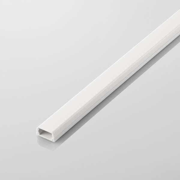 粘着テープがプラモールの底面に予め貼り付けてあり、テープ貼り作業が不要。壁に配線するケーブルを断線などから保護し、すっきりと収納できる長さ1m幅21mmのフラットモール。