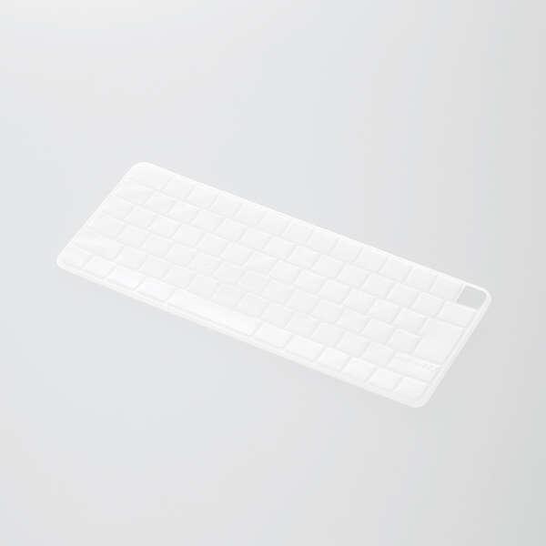 キーボードを汚れやホコリから防ぎ清潔に使う、専用サイズのキーボード防塵カバー。