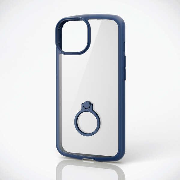 全周に配置した独自設計のエアクッションが衝撃を吸収し、背面には高硬度の特殊樹脂を採用した落下防止リング付きのiPhone 14、iPhone 13用TOUGH SLIM LITEケースです。