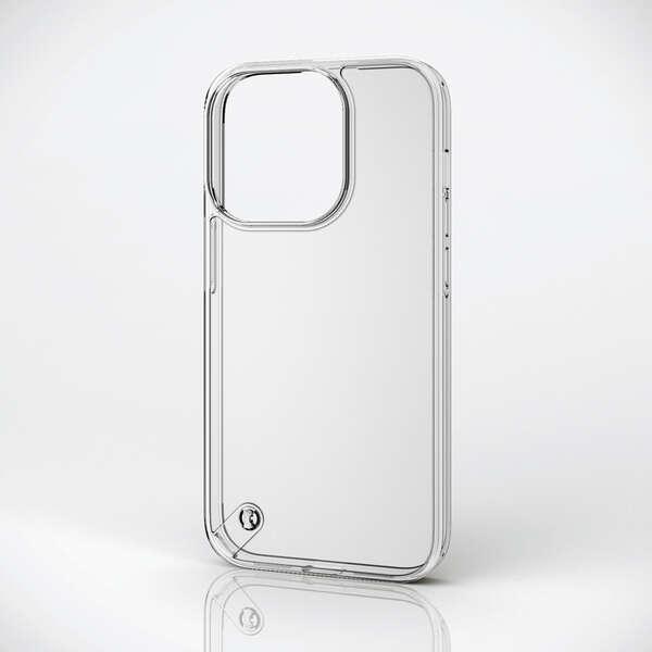 側面に弾力性のあるTPU素材を、背面に強じんで透明度の高いポリカーボネート素材を使用した、スリムなスタイルのiPhone 14 Pro用リサイクルハイブリッドケースです。
