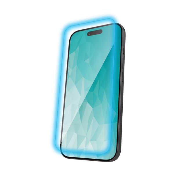 ガラス特有のなめらかな指滑りを実現するブルーライトカットタイプの画面保護ガラスフィルムです。端末に被せて、テープを引くだけ、ぴったり位置合わせできる超簡単貼り付けツール付きです。