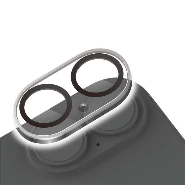 端末のカメラレンズを傷や汚れから守る、リアルガラスを採用した角割れ防止タイプのカメラレンズ保護カバーです。