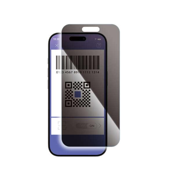 特殊ブラインド加工により上下左右からの視界を制御する、のぞき見防止タイプの画面保護フィルムです。