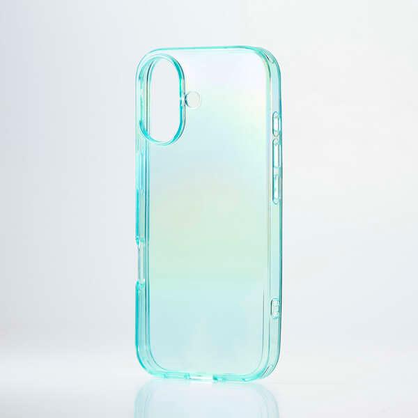 強じんな耐久性としなやかな弾力性をあわせ持つ、TPU(熱可塑性ポリウレタン)素材を使用しています。角度によって色が変化するオーロラカラーが美しいソフトケースです。