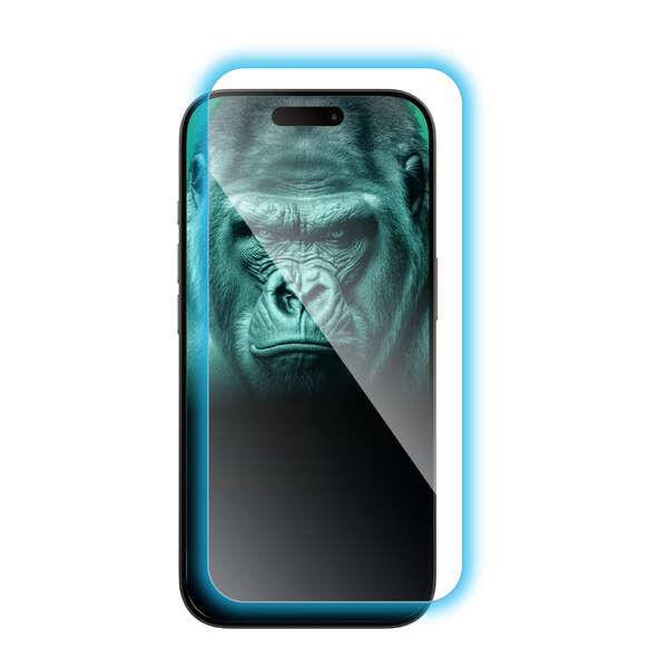 なめらかな指滑りを実現するリアルガラスのGorilla(R)ガラスを使用した薄型仕様、ブルーライトカットタイプの画面保護ガラスフィルムです。ぴったり位置合わせできる貼り付けツール付きです。