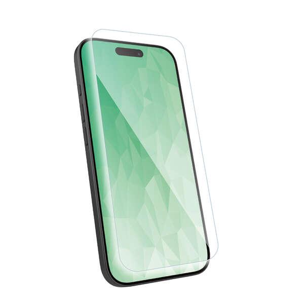 特殊な衝撃吸収層を採用し、衝撃から画面を守るSHOCKPROOF、高透明タイプの画面保護ガラスフィルムです。ぴったり位置合わせできる貼り付けツール付きです。