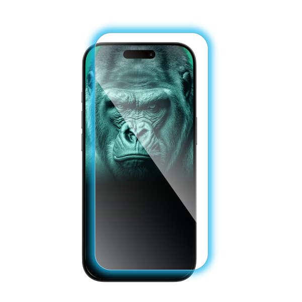 なめらかな指滑りを実現するリアルガラスのGorilla(R)ガラスを使用した薄型仕様、ブルーライトカットタイプの画面保護ガラスフィルムです。ぴったり位置合わせできる貼り付けツール付きです。