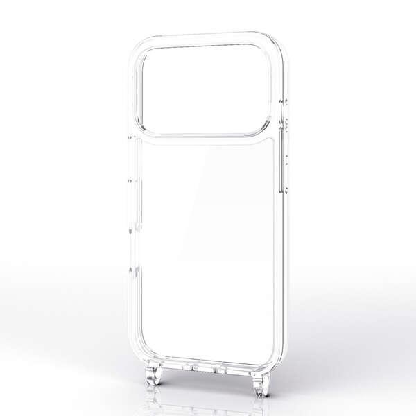 持ち運びに便利なスマホショルダーストラップやハンドストラップが取り付けられるストラップホール付き。側面には弾力性があるTPU(熱可塑性ポリウレタン)素材を、背面には強じんで透明度の高いポリカーボネート素材を使用した、スリムなスタイルのハイブ...