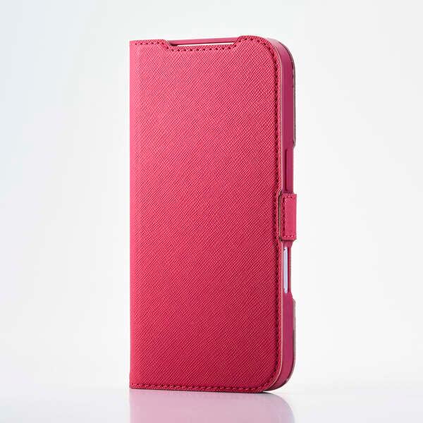 端末の薄さや軽さを損ねない、薄型・超軽量なウルトラスリムタイプの手帳型ケースです。ケース内側に、愛らしいフラワープリントを施しています。