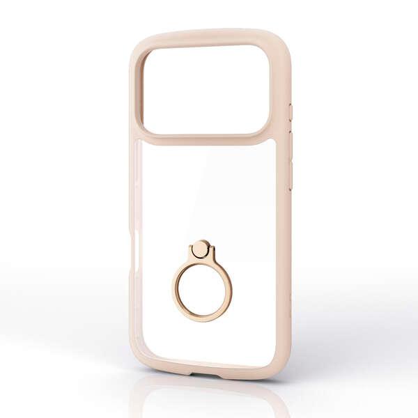 全周に配置した独自設計のエアークッションが衝撃を吸収し、背面には高硬度のポリカーボネートを採用した落下防止リング付きのTOUGH SLIM LITEケースです。