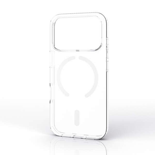 磁力装着タイプのワイヤレス充電器に対応した“MAGKEEP”シリーズ。透明度の高い特殊なTPU(熱可塑性ポリウレタン)素材を使用した、スリムなスタイルのクリスタルクリアなソフトケースです。