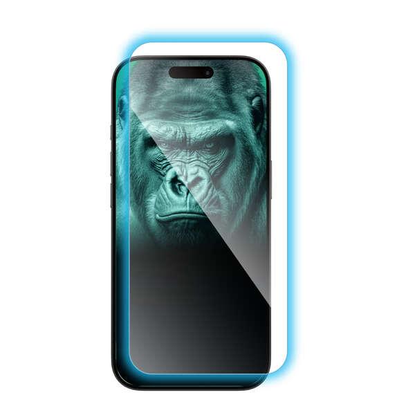 なめらかな指滑りを実現するリアルガラスのGorilla(R)ガラスを使用した薄型仕様、ブルーライトカットタイプの画面保護ガラスフィルムです。ぴったり位置合わせできる貼り付けツール付きです。