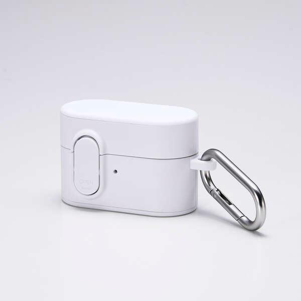 落下時の飛び出しを防ぐロック機能と独自設計のエアークッション構造を備えた、軽量で衝撃に強いソニー WF-1000XM6用TOUGH SLIM Lockケースです。シリコンより強度に優れたTPU(熱可塑性ポリウレタン)素材とポリカーボネートの...