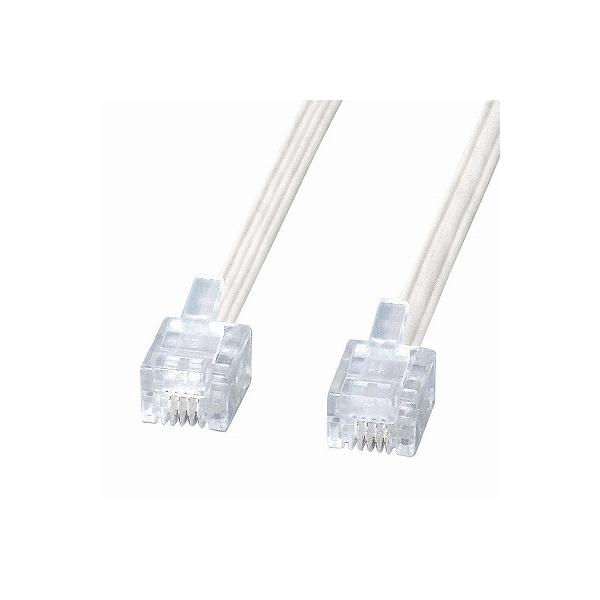 サンワサプライ エコロジー電話ケーブル TEL-E4-3N2