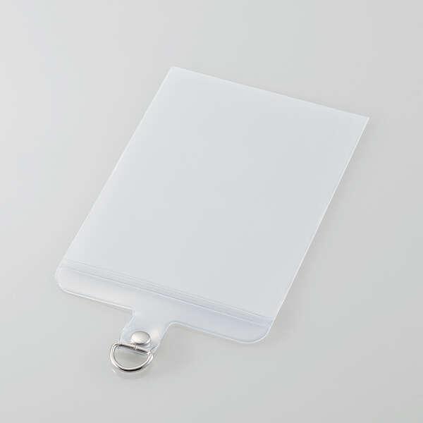 お気に入りのカードを入れられる、1口タイプのストラップホールシートです。アニメや漫画、アイドルのトレカなどを入れられます。自分だけのスマホケースにカスタマイズできます。お使いのケースにストラップホールがなくても、ケーブル穴に通すだけで使用で...