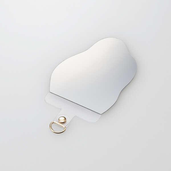 雲をモチーフにしたデザインで、クリアのスマホケースに映える&amp;meシリーズのストラップシートです。お使いのスマホケースにストラップホールがなくても、ケースのケーブル穴に通すだけで使用できます。クリアケースと一緒に使うとかわいいミラーデ...