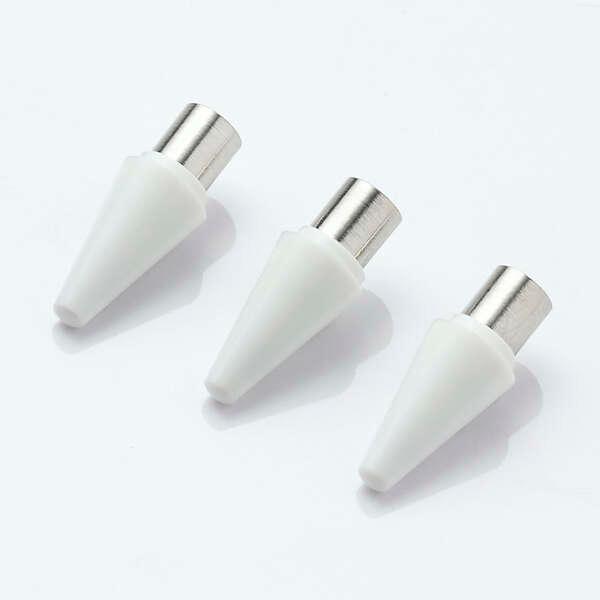 アクティブタッチペン P-TPACST05シリーズ専用の交換ペン先です。導電性に優れたポリアセタール樹脂を採用し、滑らかな描き心地で画面を傷つけにくいです。スマートフォン・タブレットでの細かい作業、メモや絵を描くのにおすすめです。