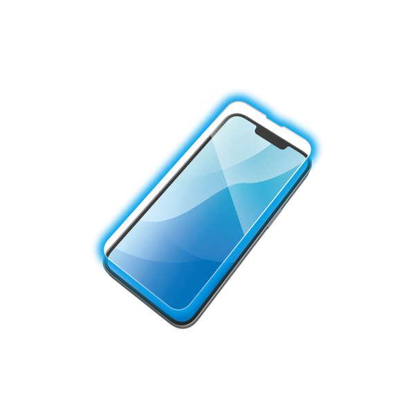 ガラス特有のなめらかな指滑りを実現する高透明・ブルーライトカットタイプの画面保護ガラスフィルムです。ぴったり位置合わせできる貼り付けツール付きです。