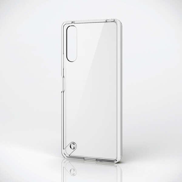 側面に弾力性のあるTPU素材を、背面に強じんで透明度の高いポリカーボネート素材を使用した、スリムなスタイルのXperia 10 IV(SO-52C/SOG07)用ハイブリッドケースです。