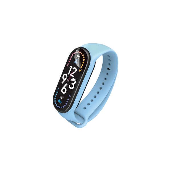 画面の曲面に沿った3D設計で、端末のデザインを損なわずに衝撃から守るXiaomi Smart Band 7用フルカバーフィルムです。