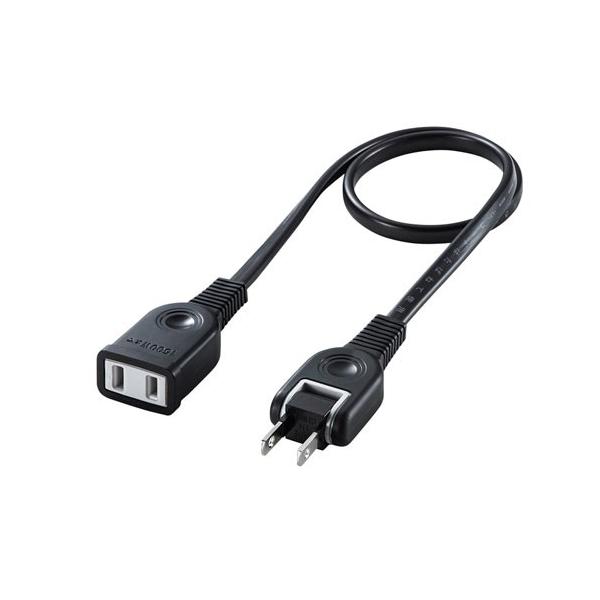 タップや機器の電源延長に便利。トラッキング火災防止絶縁キャップ付スイングプラグ採用。