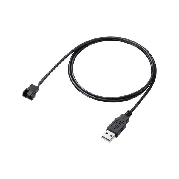 ケース用12VDCファンをUSB電源動作させる昇圧回路内蔵ケーブル