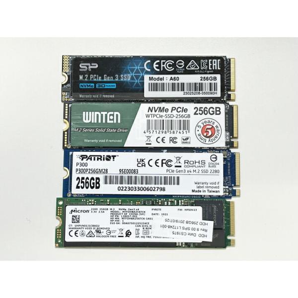 中古 PCパーツ ｜ 内蔵 M.2 NVMe SSD 256GB モデル