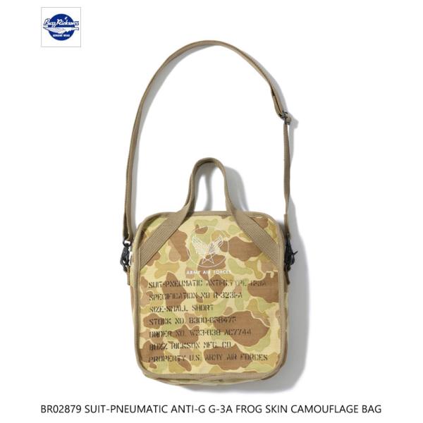 BUZZ RICKSON’S バズリクソンズSUIT-PNEUMATIC ANTI-G, TYPE G-3A FROG SKIN CAMOUFLAGE BAGタイプG-3A タイガー カモバッグBR02879 ￥30,800第二次大戦中に開...