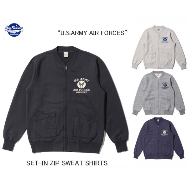 BUZZ RICKSON’S バズリクソンズSET-IN ZIP SWEAT SHIRTS U.S.ARMY AIR FORCESセットイン ジップ スウェットシャツBR65601素材：コットン100％各軍の兵士達は過酷な任務に備え、身体を...