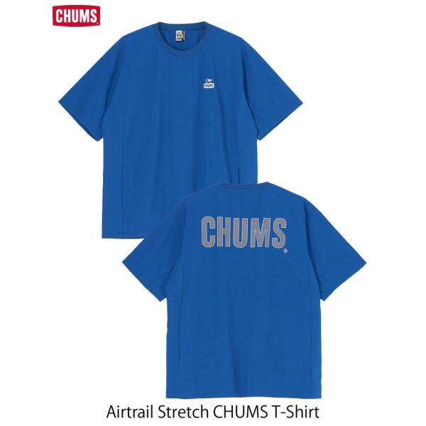 CHUMS チャムスAirtrail Stretch CHUMS T-Shirtエアトレイル ストレッチ チャムス TシャツCH01-2580 ￥7,920抜群のストレッチ性と撥水性を備え、マルチに活躍するエアトレイルシリーズのTシャツアウ...