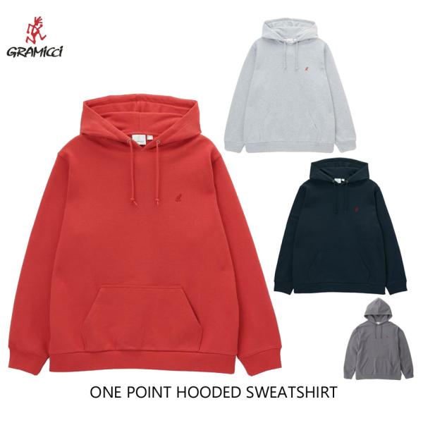 Gramicci グラミチONE POINT HOODED SWEATSHIRTワンポイントフーデッドスウェットシャツG309-FT ￥13,200 G307-FT左胸にRUNNINGMANが刺繍された定番スウェットパーカは、型崩れしにくく...