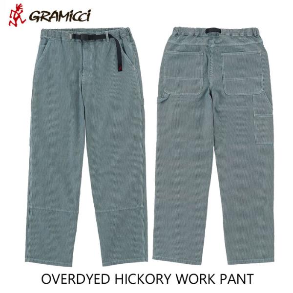 Gramicci グラミチOVERDYED HICKORY WORK PANTオーバーダイヒッコリーワークパンツMen's メンズG6SM-P010 ￥18,700６つのポケット、ループといったワークディテールを備えた、ゆとりあるシルエット...