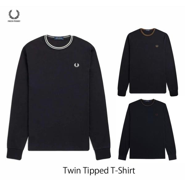 FRED PERRY フレッドペリーTwin Tipped L/S T-SHIRTティップライン ロングスリーブＴシャツＭ9602　￥13,200素材：コットン100％フレッドペリーのシグニチャーであるティップラインをネックに施した、クルー...