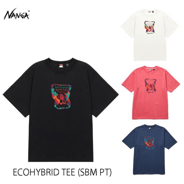 NANGAECO HYBRID TEE (SBM PT)エコハイブリッド TeeN2500-1M102C ￥6,600NANGAのアイコンでもある寝袋をモチーフにしたキャラクターがスケートボードで駆け抜ける疾走感の溢れた1枚。 自然と調和し...