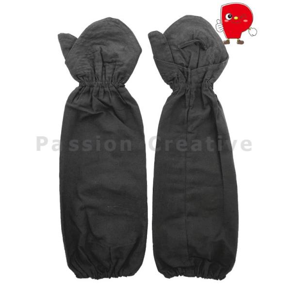 ※こちらは検索ワードです。商品情報と異なるワードが含まれている場合があります。（手甲型腕カバー 綿100％ 腕カバー 黒 バングラデシュ製 農作業 ガーデニング DIY 工場作業 日焼け防止 擦り傷防止 作業用品 軽作業用 保護具）