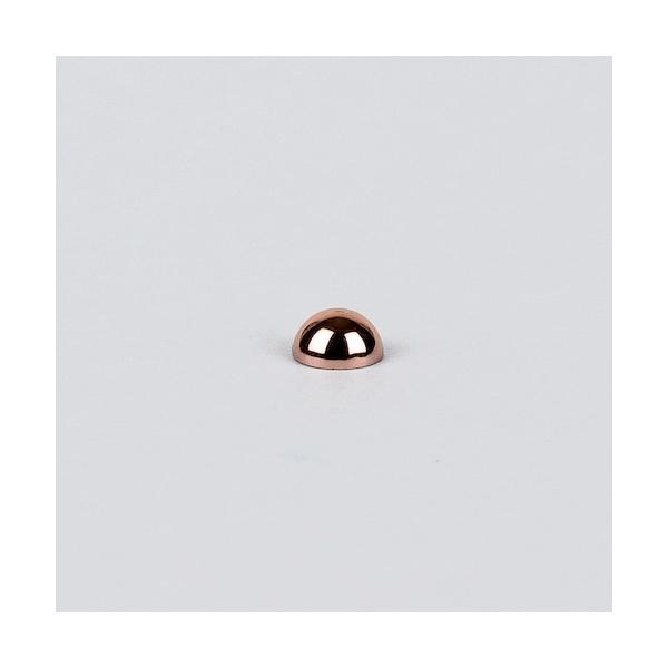アイテム : 装飾用スタッズ品番 : SEMISFERA 6mm h3.0 COPPER 10111サイズ : 直径6.0mm 高さ3.0mmカラー : COPPER素材 : ABS樹脂（水洗可、ドライクリーニング不可）販売単位 : 10個...