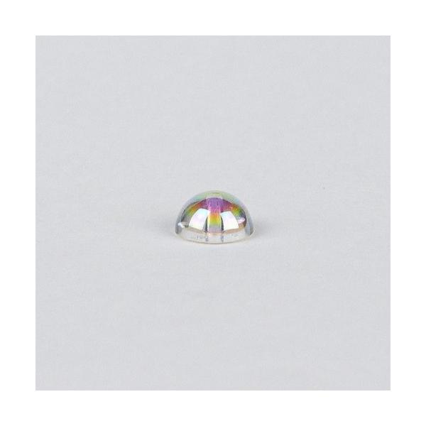アイテム : 装飾用スタッズ品番 : SEMISFERA 8mm h4.0 CLEAR AB 10117サイズ : 直径8.0mm 高さ4.0mmカラー : CLEAR AB素材 : ABS樹脂（水洗可、ドライクリーニング不可）販売単位 :...