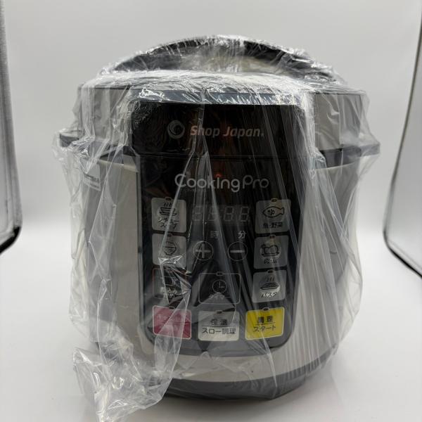 【商品詳細】メーカー: ショップジャパン（Shop Japan）商品名: クッキングプロP（電気圧力鍋）品番: FN006316型式: SC-30SA-J04カラー: シルバー系調理容量: 約3.2L圧力調理だけでなく、炊飯、スロー調理、蒸...