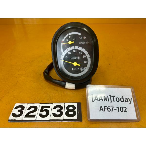 【送料無料!!】[AAM 32538]@ホンダ HONDA トゥデイ AF67-102 メーター 5086km 表面に白い傷あり