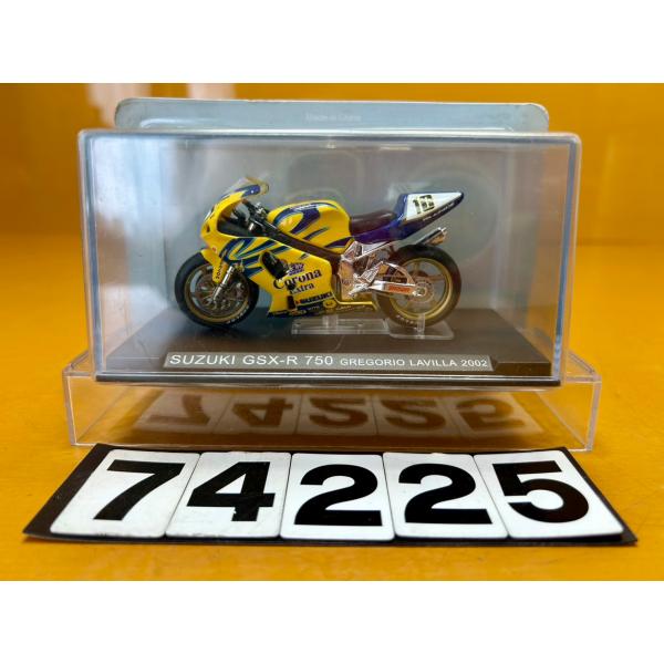 【送料無料!!】74225 開封品 デアゴスティーニ　チャンピオンバイクコレクション 1:24 SUZUKI GSX-R 750 GREGORIO LAVILLA 2002