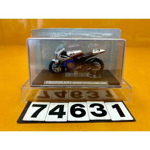 【送料無料!!】74631 開封品 デアゴスティーニ　チャンピオンバイクコレクション 1:24 PROTON KR3 JEREMY McWILLIAMS 2002
