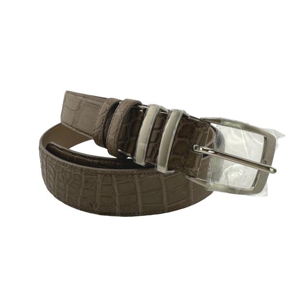 ■商品情報[管理番号]0005-etoupe-0[ブランド]クロコダイル（CROCODILE）[タイプ]ピンタイプ[型番]0005[対象]ユニセックス[カラー]ETOUPE[モデル]35mm[ライン]マットクロコ[生産国]韓国[素材]クロコ...