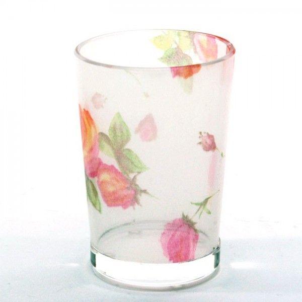 華やかでエレガントな上質なアクリル製ポットです。ローズ柄のプリントを施したオーガンジー生地をアクリルに挟み込んで仕上ているので、プリントは剥げる事がなく長く使って頂けます。 構造は充分な厚み（3.5mm厚）のあるアクリル一枚板で作られていて...