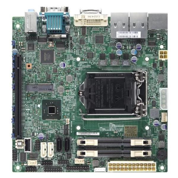 MBD-X10SLV Supermicro Haswell H81 LGA1150 Mini-ITX 高信頼 組込機器用マザーボード付属品：マザーボード本体・IOバックパネル・S-ATAケーブル【主な特長】Single socket H3 ...