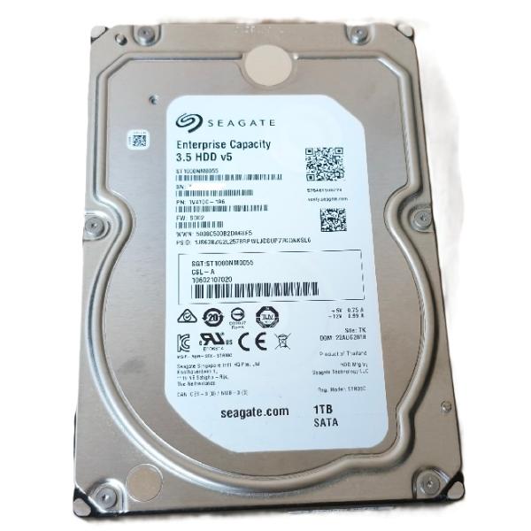 Seagateのエンタープライズ向け高信頼HDD「ST1000NM0055」1TBの容量と7200rpmの回転速度を備え、SATA 6Gbpsインターフェースで幅広い環境に対応24時間稼働に耐える設計で、RAID構成やサーバー用途にも最適動...